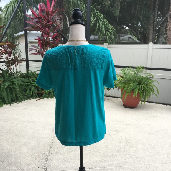 BonWorth | Tops | Bonworth Womens V Neck Teal Green Top | Poshmark